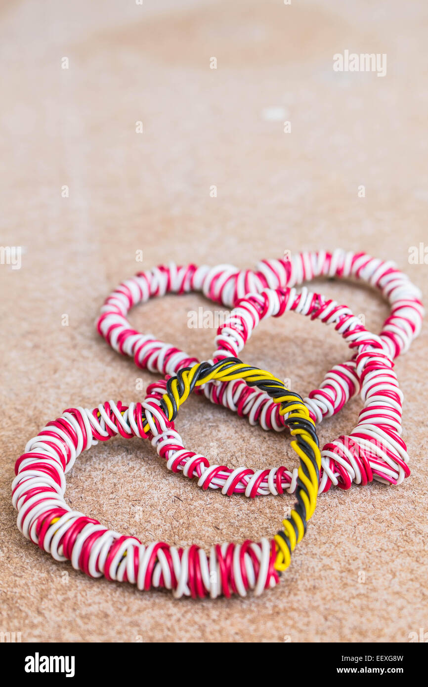 The three hearts are stacked on the floor Stock Photo - Alamy