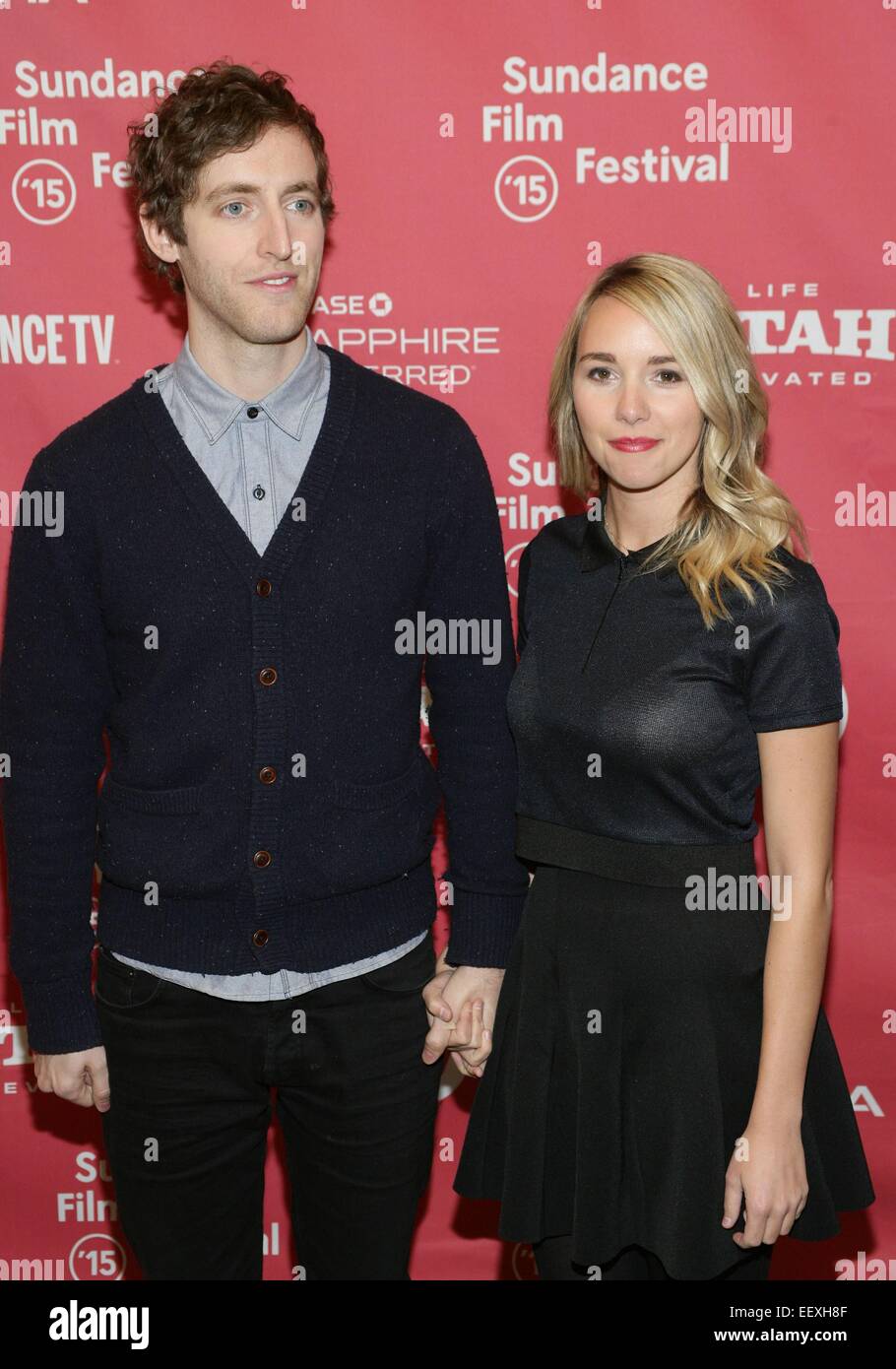 Park City, UT, USA. 22nd Jan, 2015. Thomas Middleditch, Mollie Gates at ...