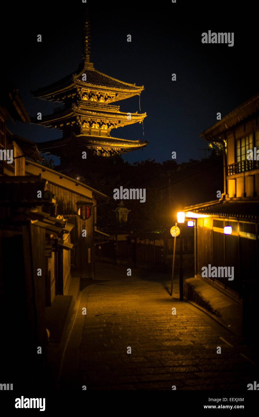 Temple at night Stock Photo - Alamy