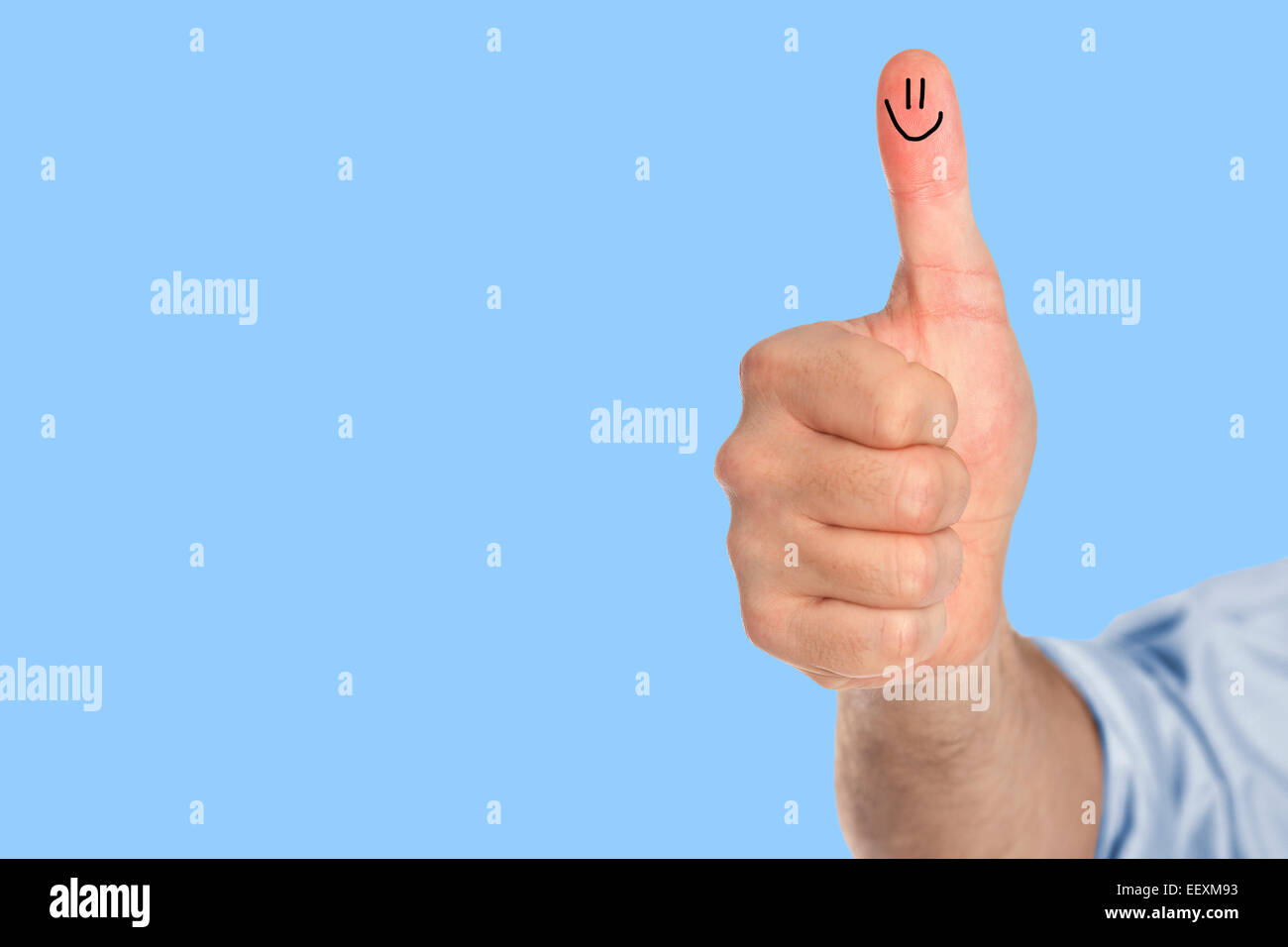 Blue thumb hi-res stock photography and images - Alamy