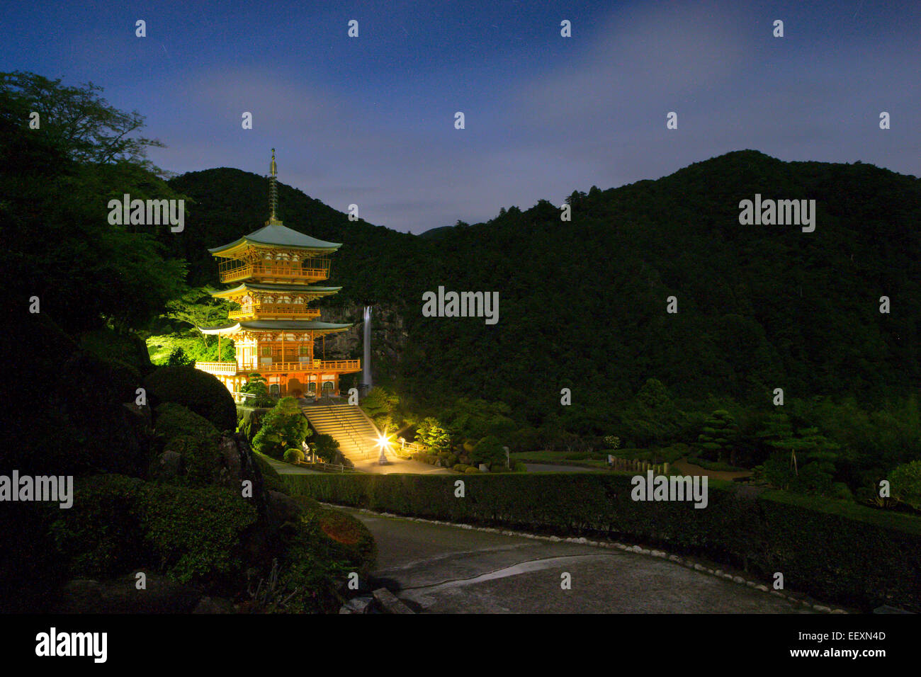Red temple in Japan Stock Photo - Alamy