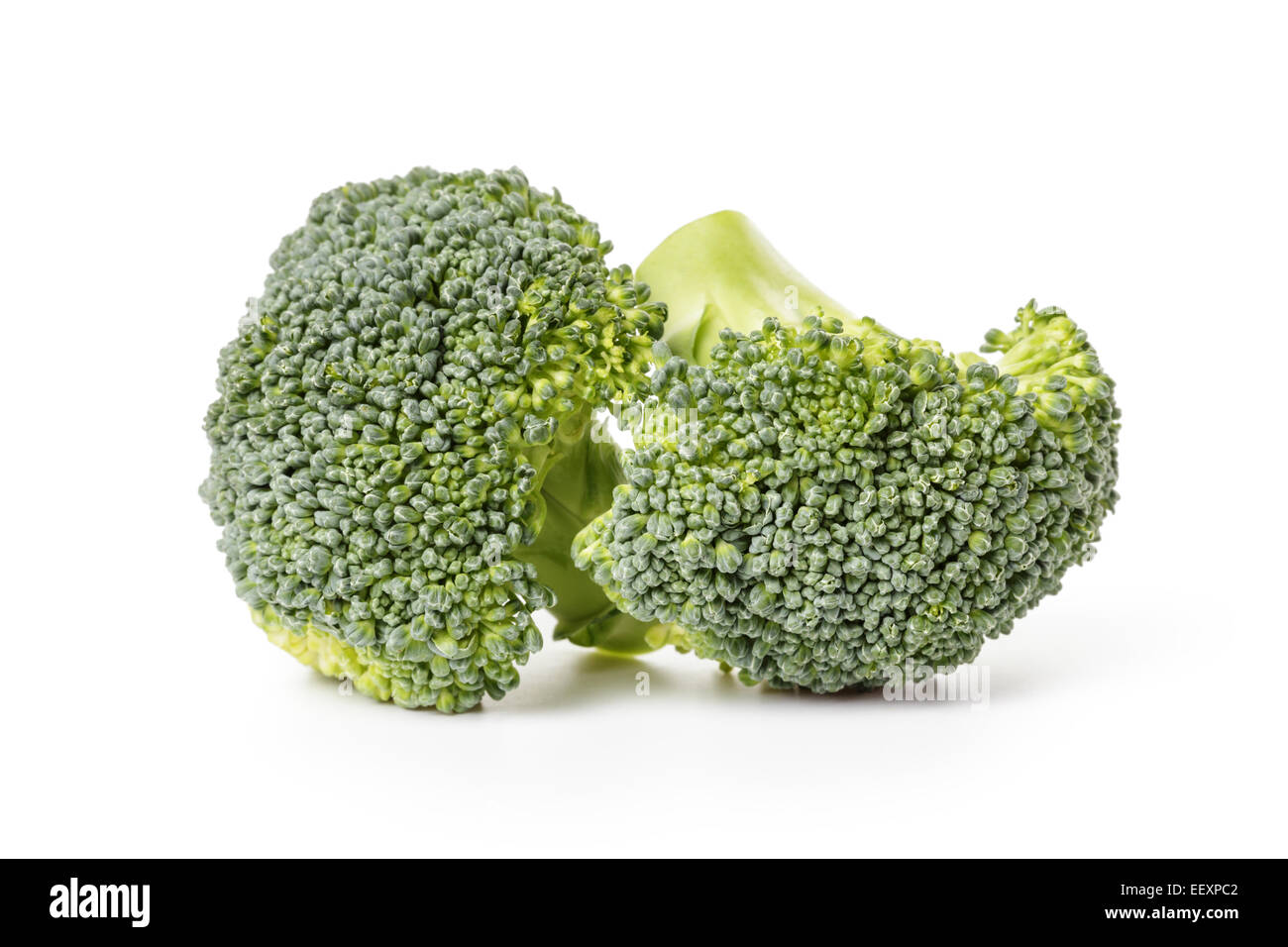 fresh broccoli part isolated on white background Stock Photo - Alamy