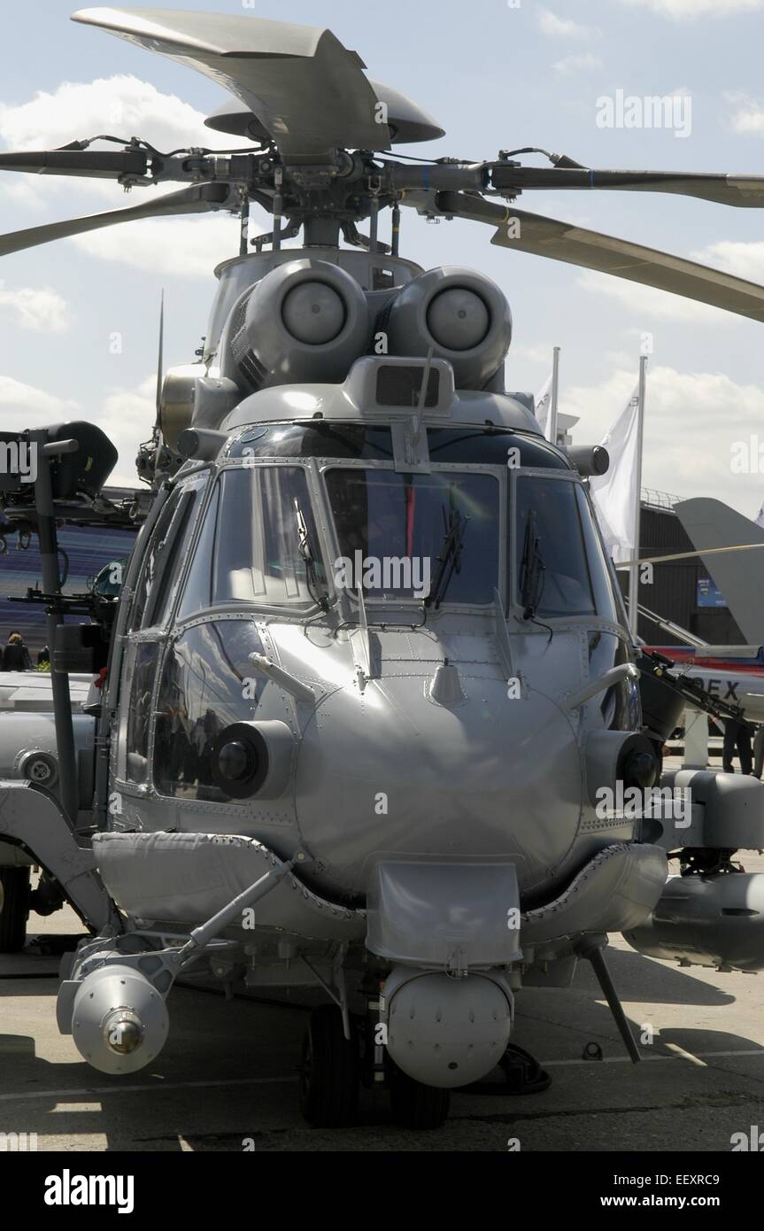 Military helicopter Eurocopter Super Puma Stock Photo - Alamy