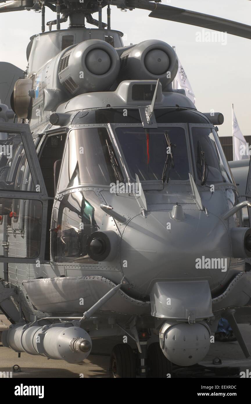 Military helicopter Eurocopter Super Puma Stock Photo - Alamy