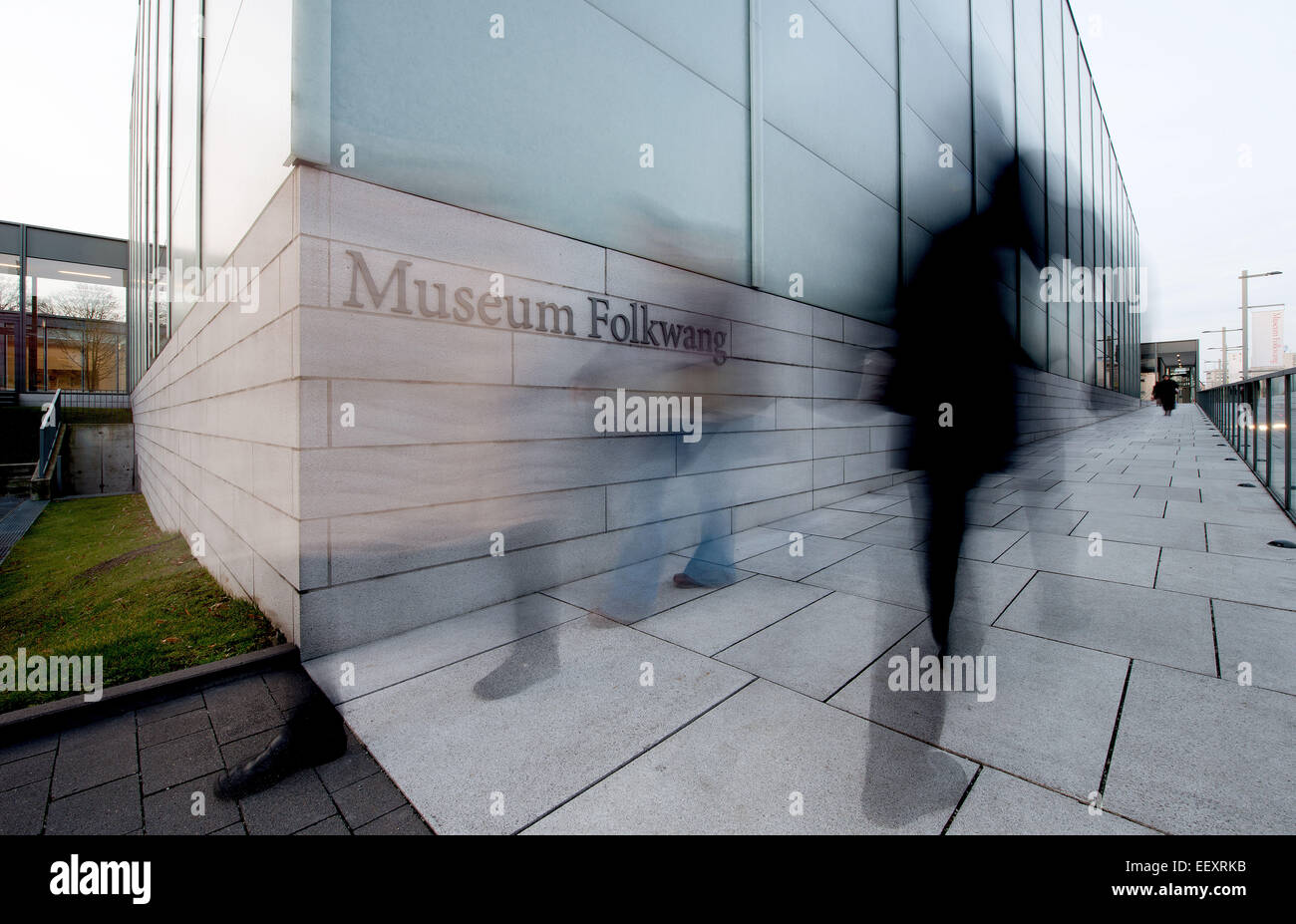 Essen, Germany. 7th Jan, 2015. Pedestrians walk past the building of ...