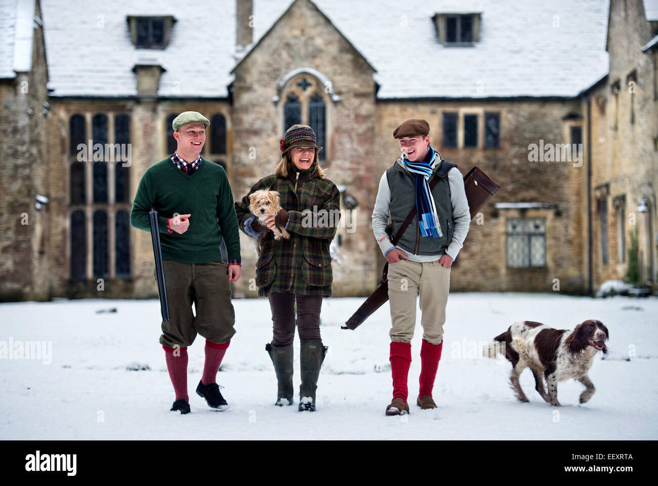 James Lowsley-Williams (right) and James Whiting head out for a morning ...
