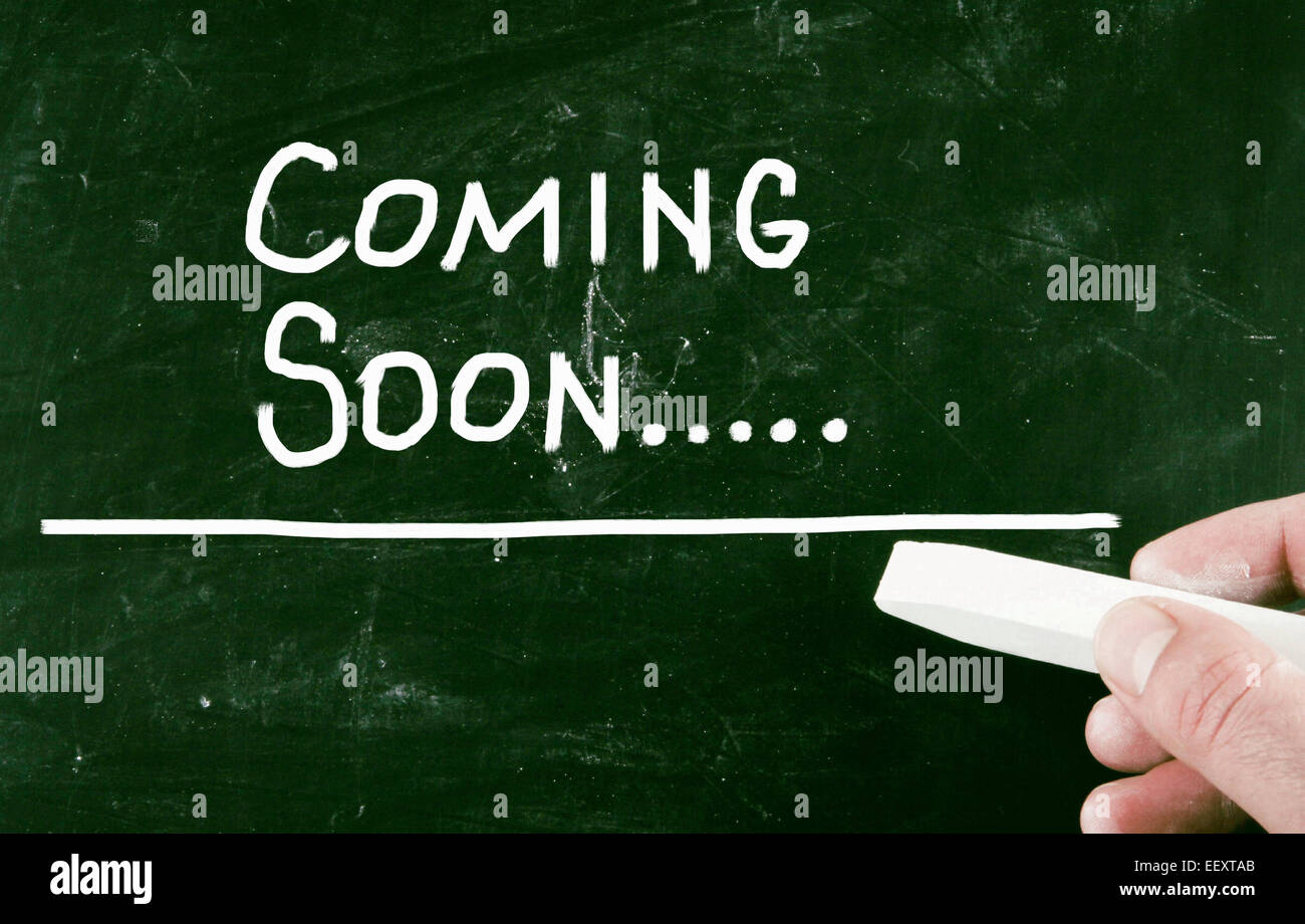 Coming soon signs hi-res stock photography and images - Alamy