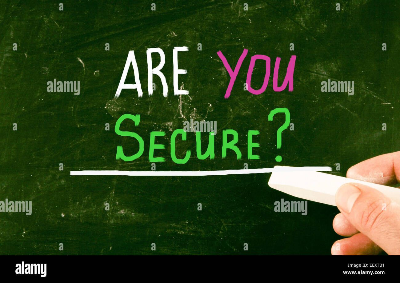 are you secure Stock Photo - Alamy