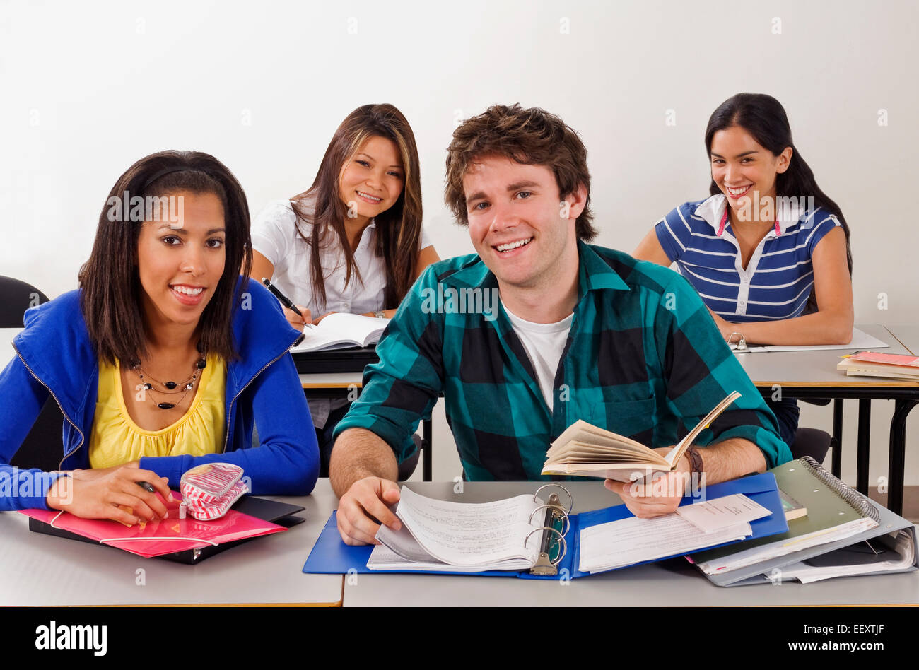 Students in a classroom Stock Photo - Alamy