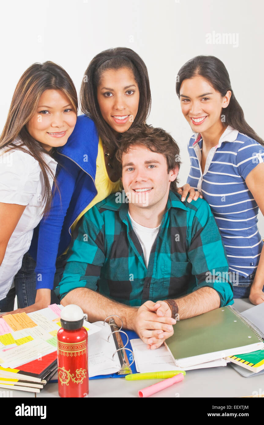 Students in a classroom Stock Photo - Alamy