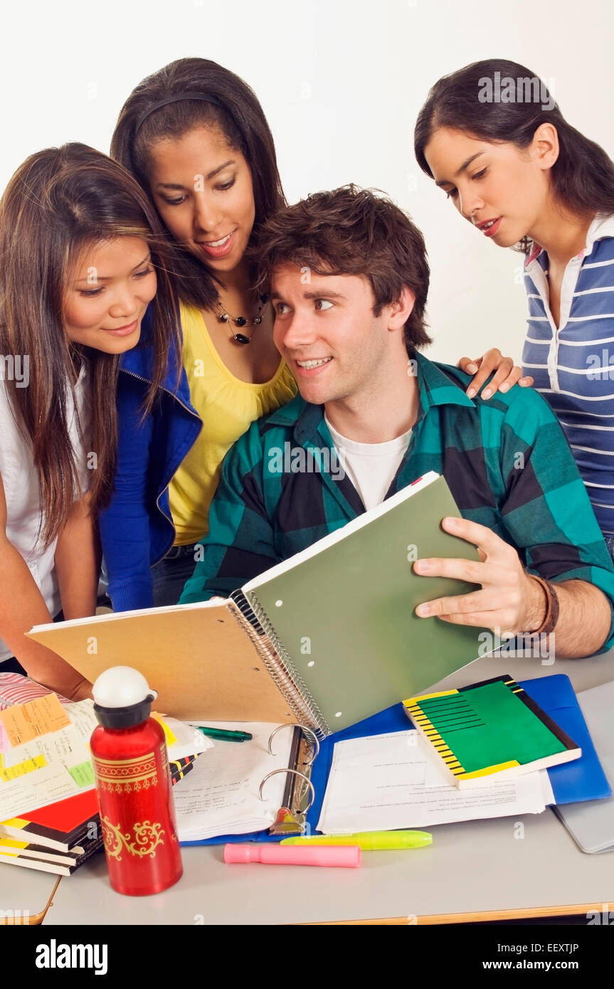 Students in a classroom Stock Photo - Alamy