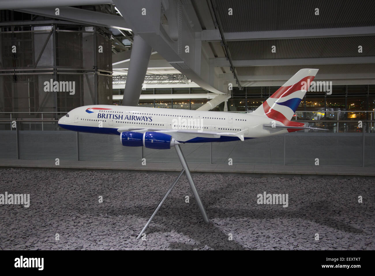 British Airways model plane Stock Photo - Alamy