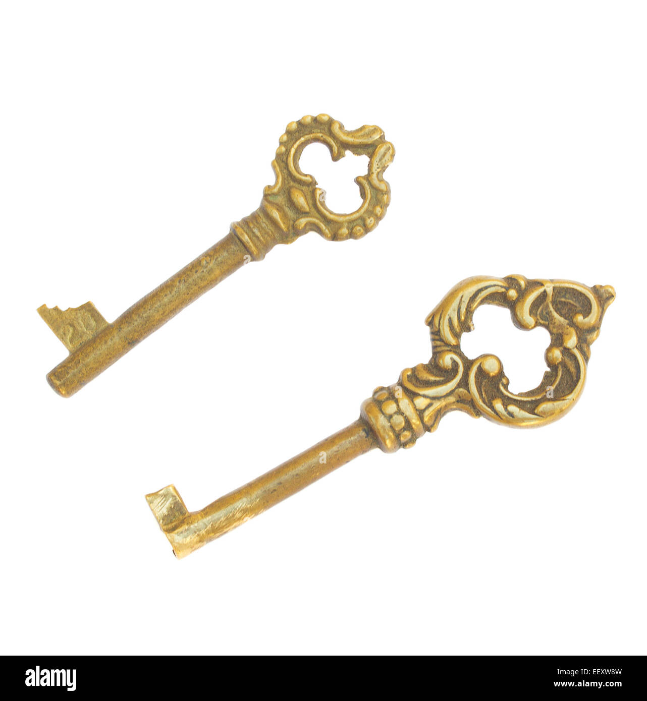 two antique skeleton keys Stock Photo - Alamy