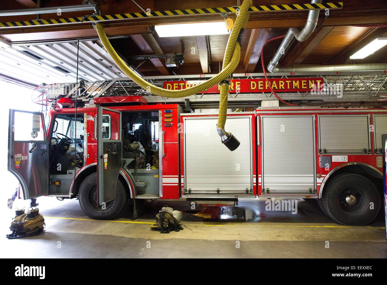 Ladder Co. of the Detroit Fire Department, Michigan, USA, Oct. 25, 2014 ...