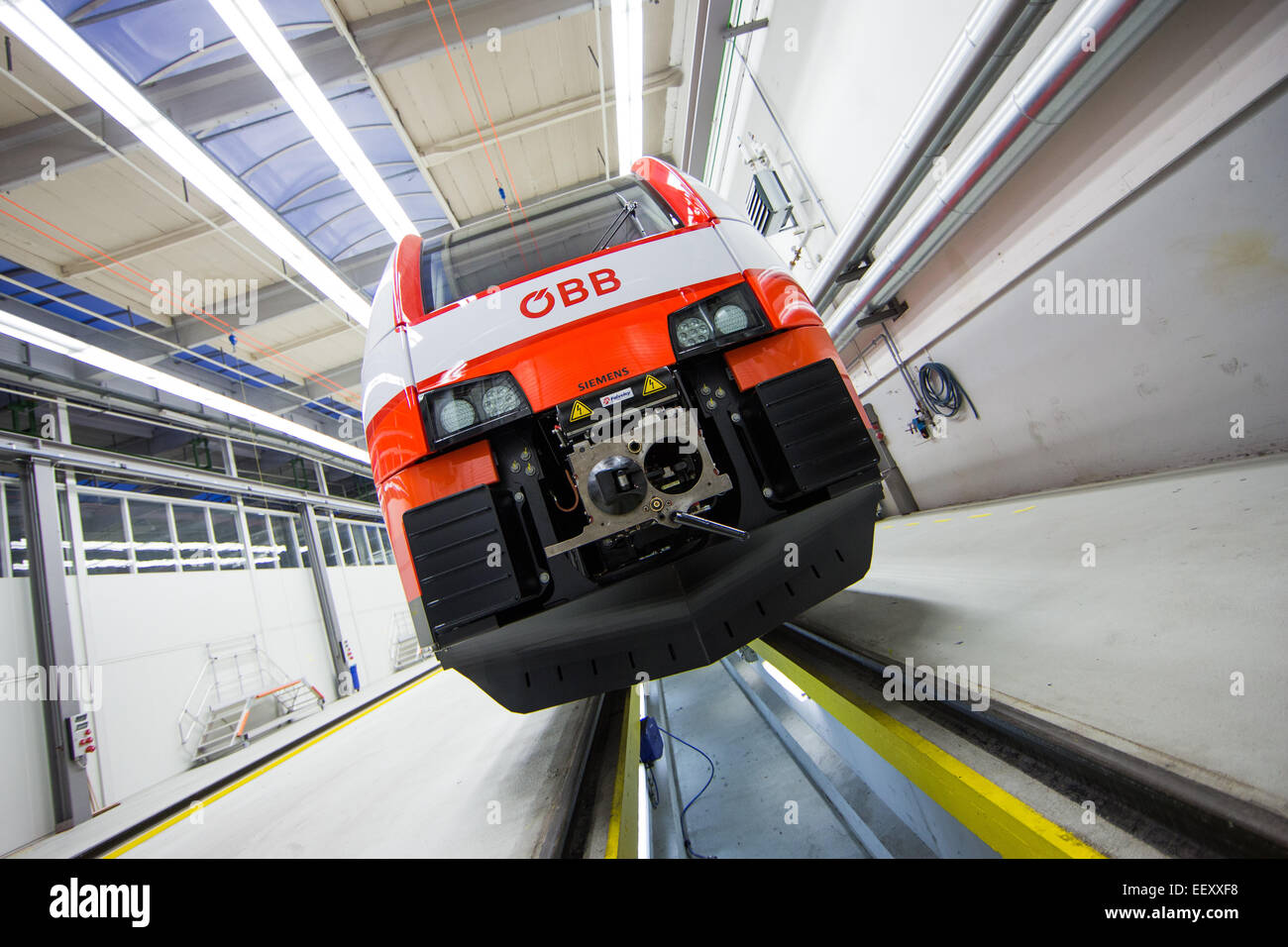 A train model Cityjet, commissioned by the Austrian railway company OBB ...