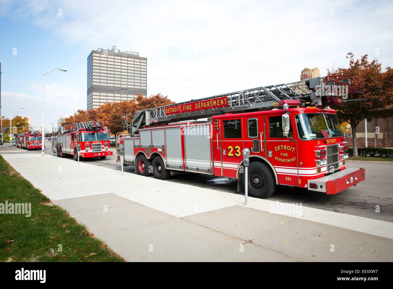Ladder Co. of the Detroit Fire Department, Michigan, USA, Oct. 25, 2014 ...