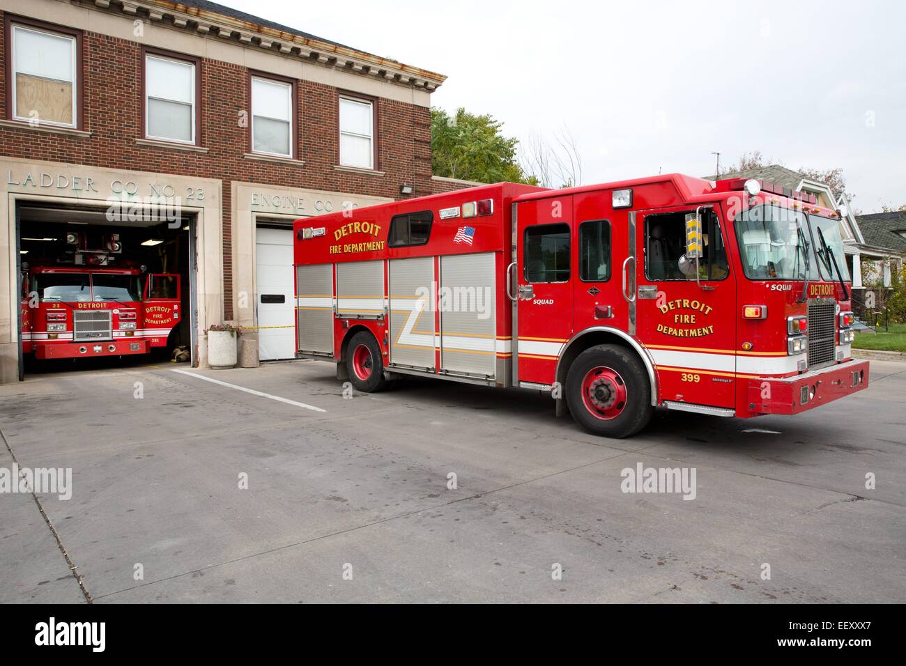 Squad Co. of the Detroit Fire Department, Michigan, USA, Oct. 25, 2014 ...