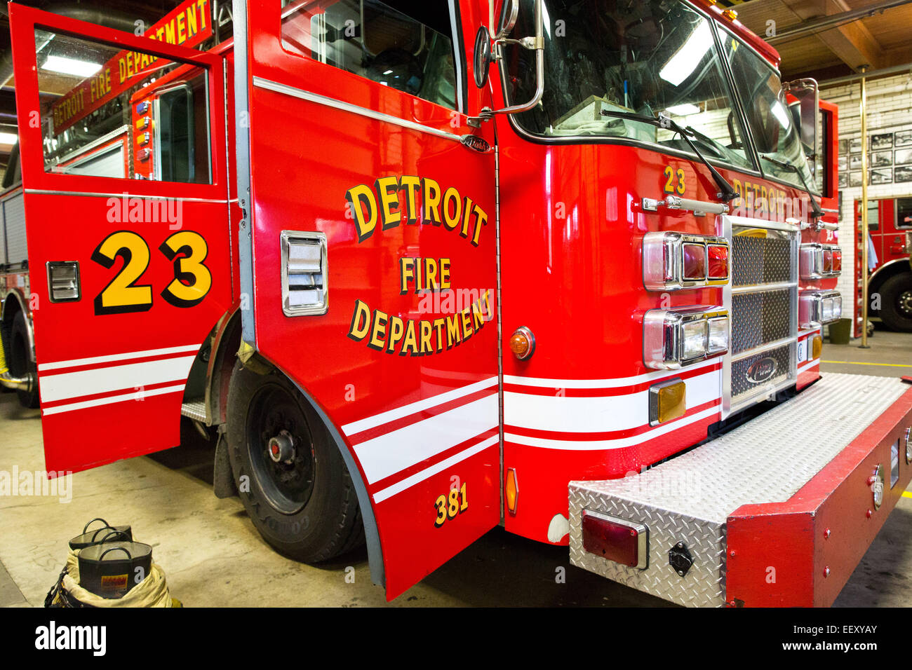 Ladder Co. of the Detroit Fire Department, Michigan, USA, Oct. 25, 2014 ...