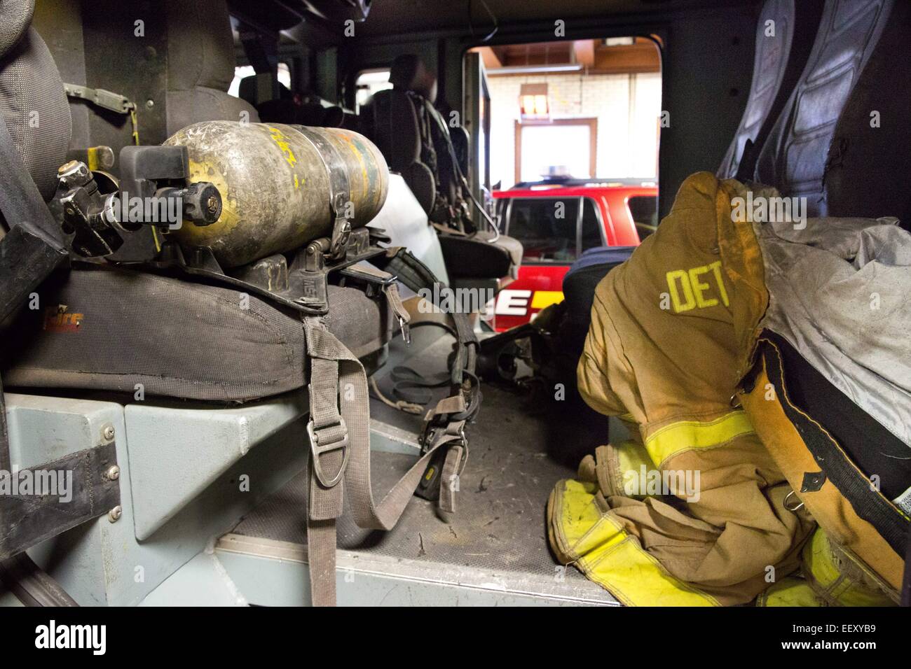 Detroit fire department truck hi-res stock photography and images - Alamy