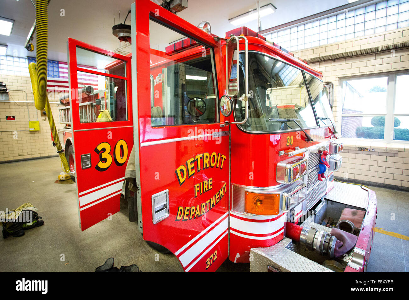 Engine Co. of the Detroit Fire Department, Michigan, USA, Oct. 25, 2014 ...