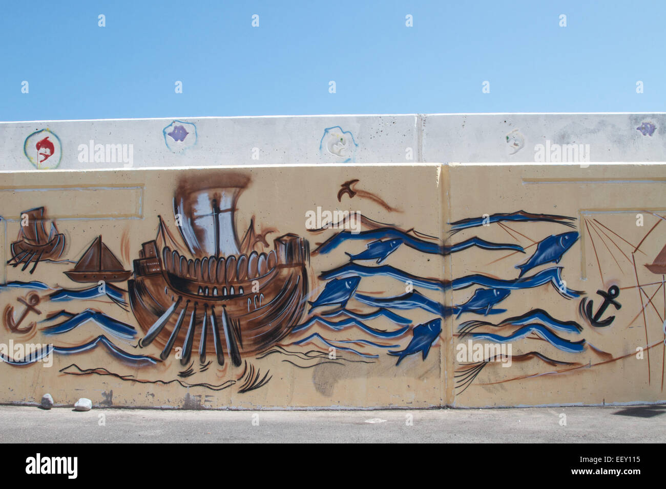 Graffiti boat hi-res stock photography and images - Alamy