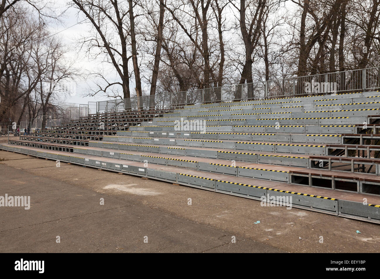 mounting stands seating for event Stock Photo - Alamy