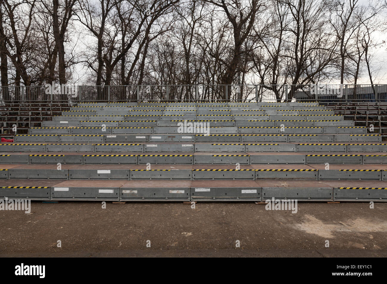 mounting stands seating for event Stock Photo - Alamy