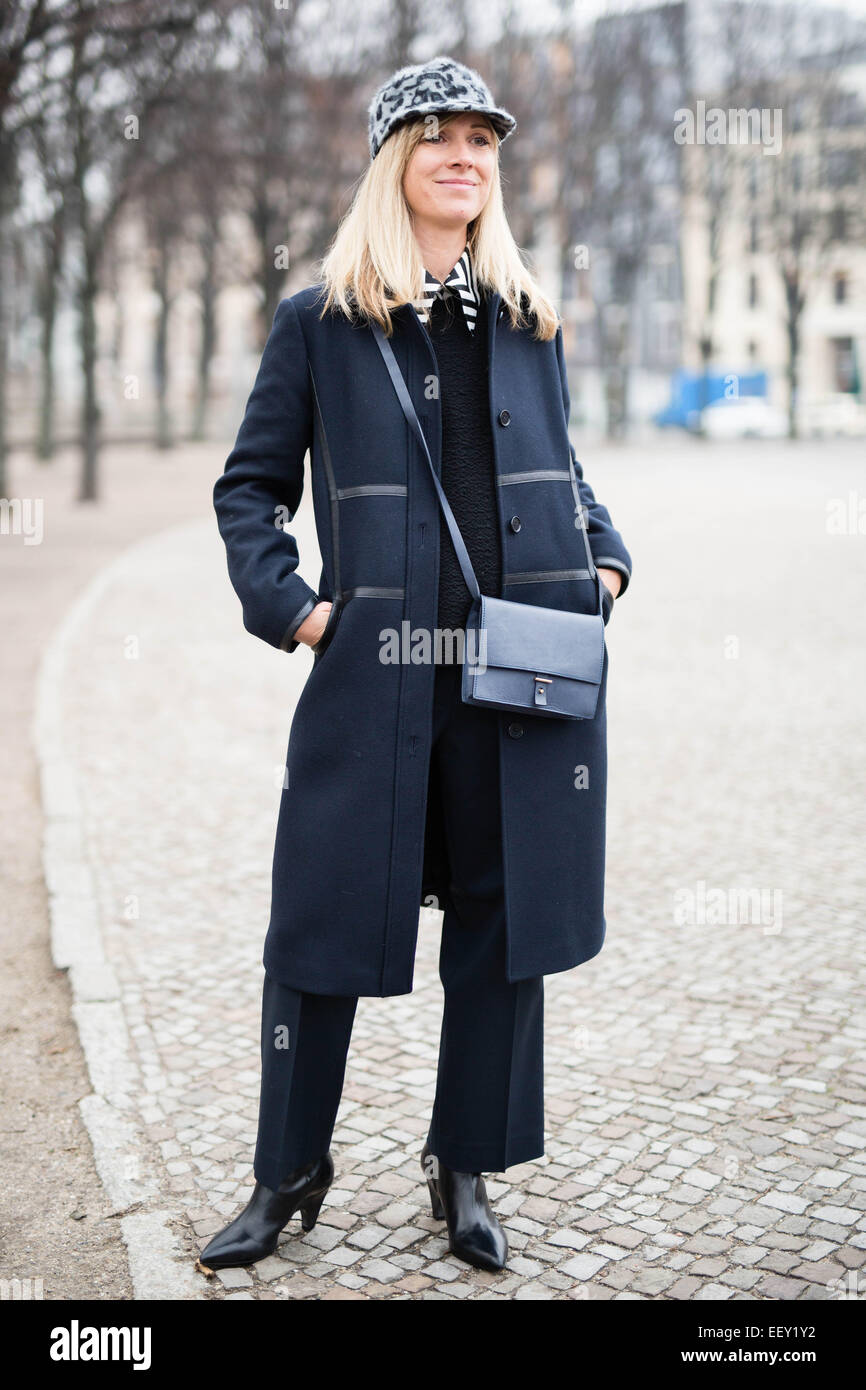 Stylist Corinna Bechtle attending Mercedes-Benz Fashion Week in Berlin ...