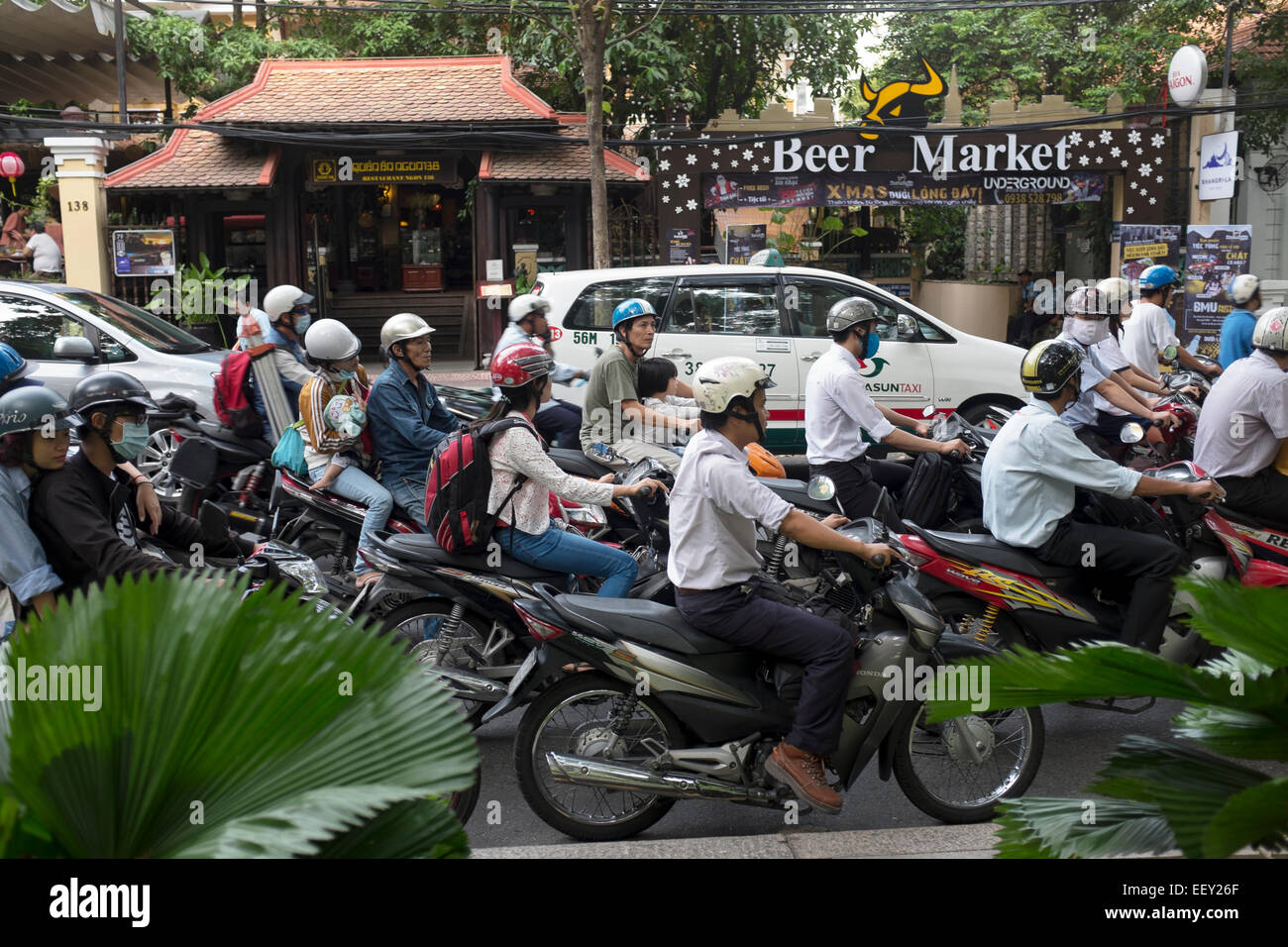 Motorcycle Traffic Ho Chi Minh City Vietnam Stock Photo - Alamy