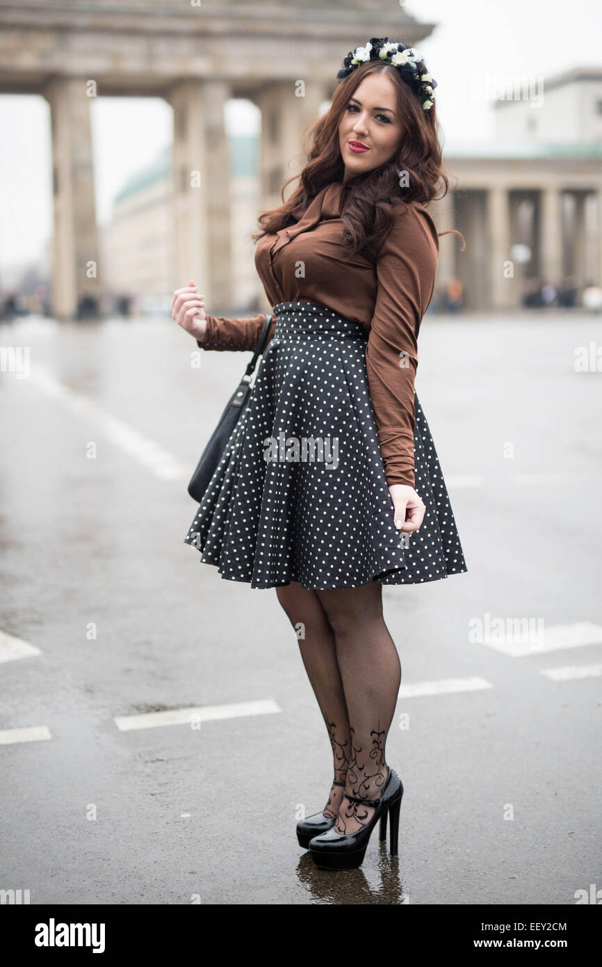 Lydia Kelovitz attending Mercedes-Benz Fashion Week in Berlin, Germany ...