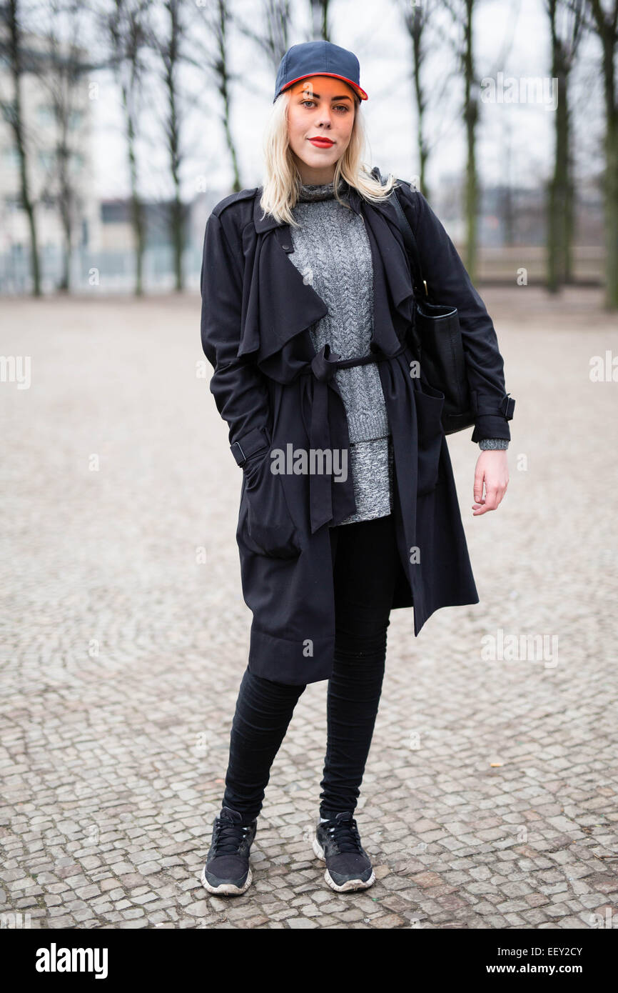 Caroline Stromme attending Mercedes-Benz Fashion Week in Berlin ...