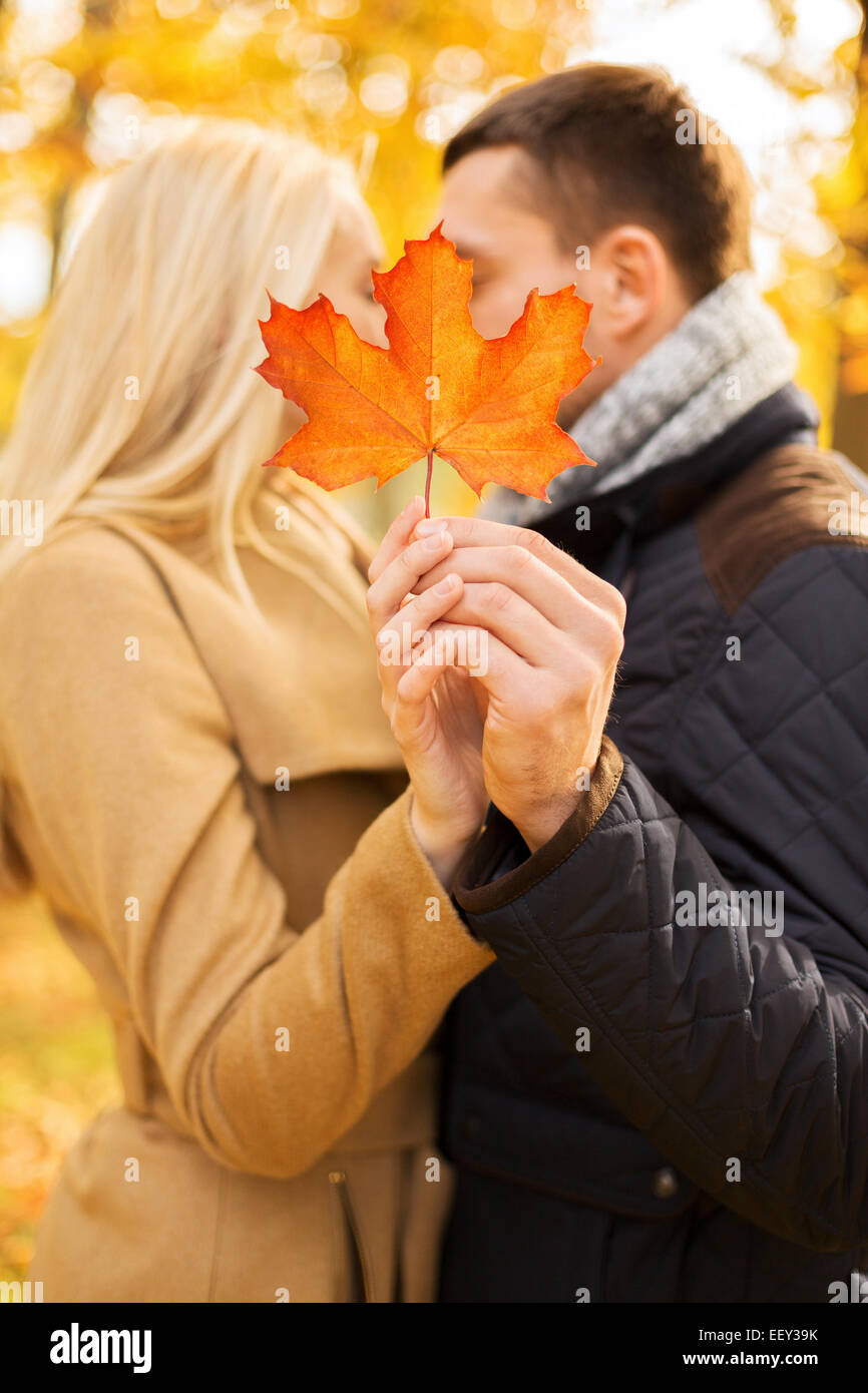 Close up couple kissing in hi-res stock photography and images - Alamy
