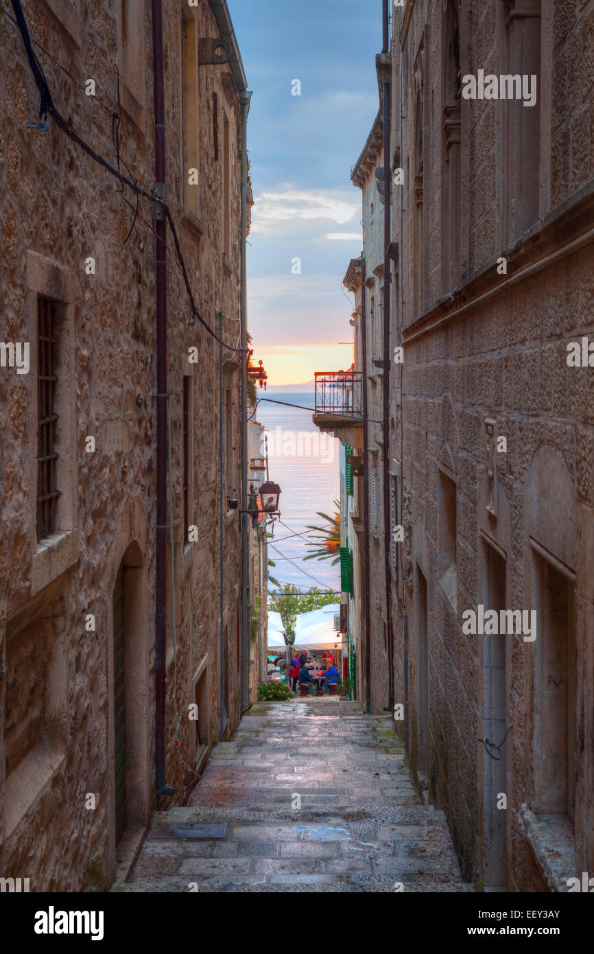 Stari Grad (Old Town), Korcula Town, Korcula, Dalmatia, Croatia Stock ...