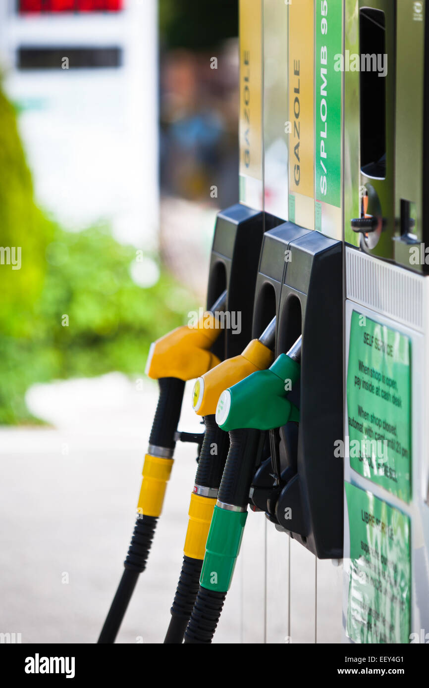 Petrol pump nozzles hi-res stock photography and images - Alamy
