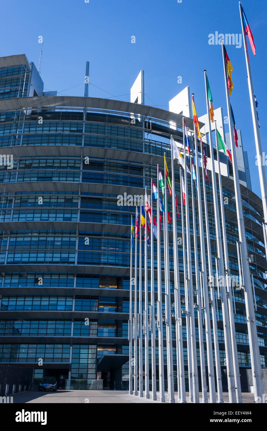 European Parliament Building, Strasbourg, France, Europe Stock Photo ...