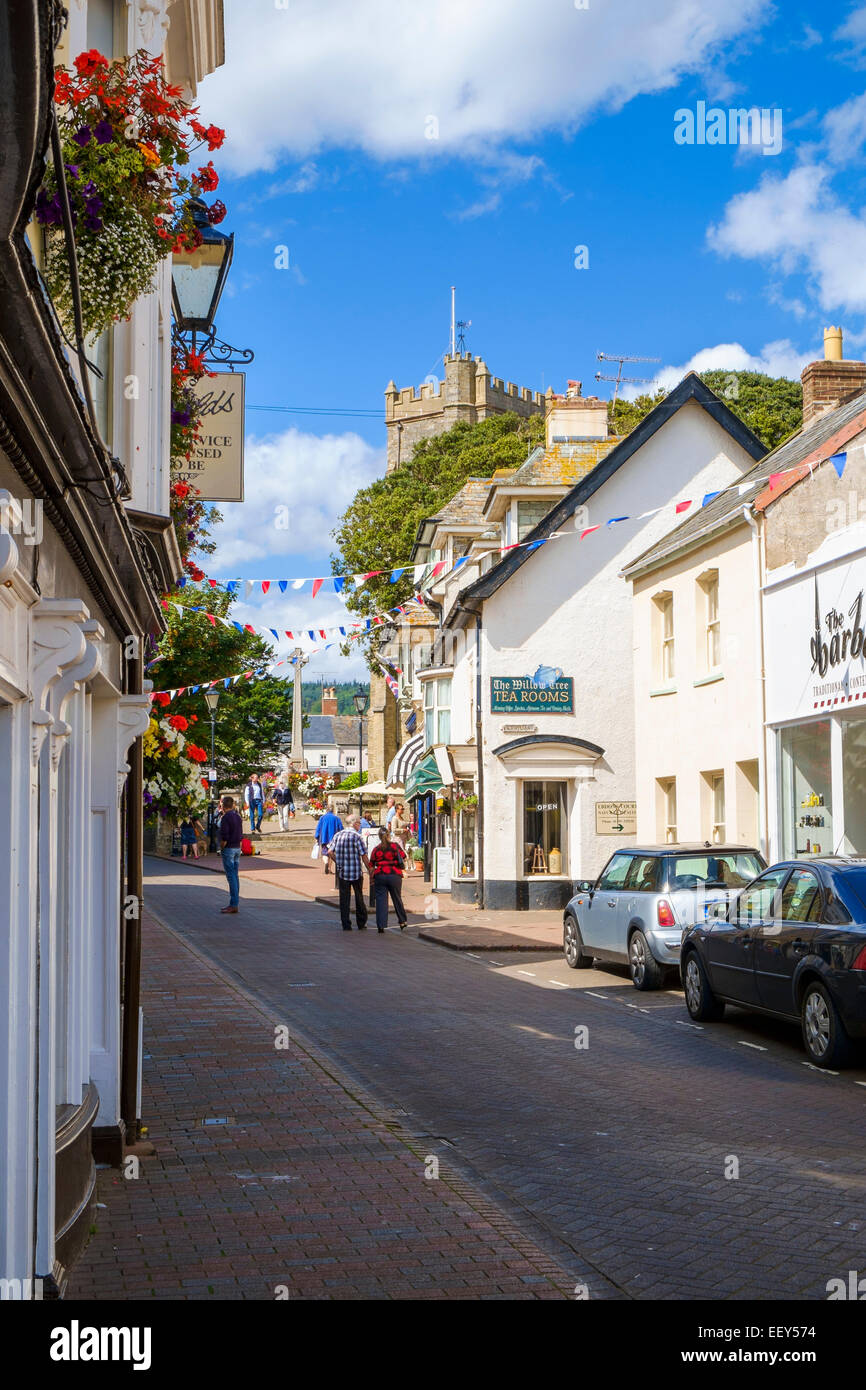 Street scene in Sidmouth, East Devon, England, UK Stock Photo - Alamy