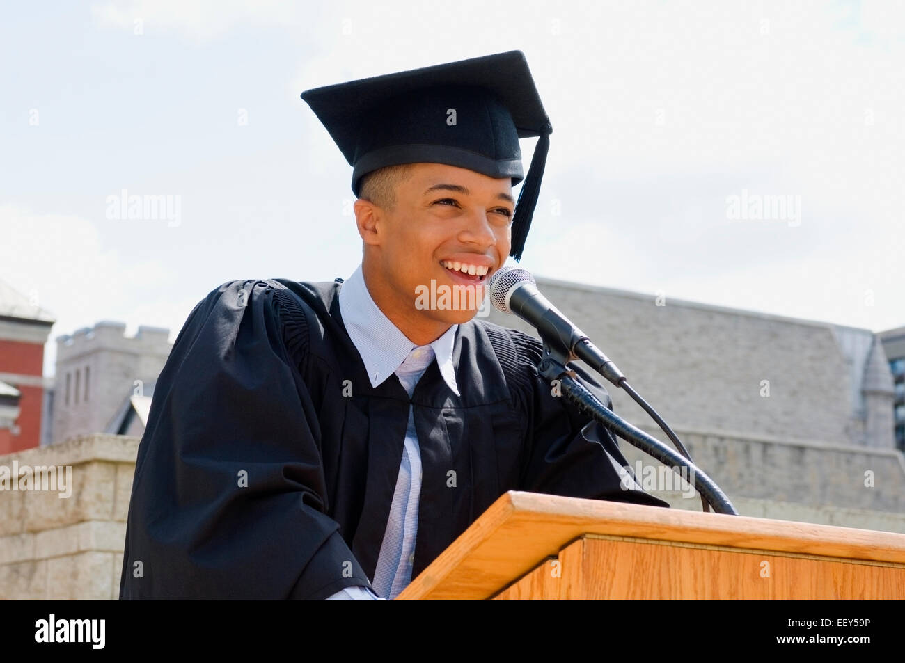 Graduation podium hi-res stock photography and images - Alamy