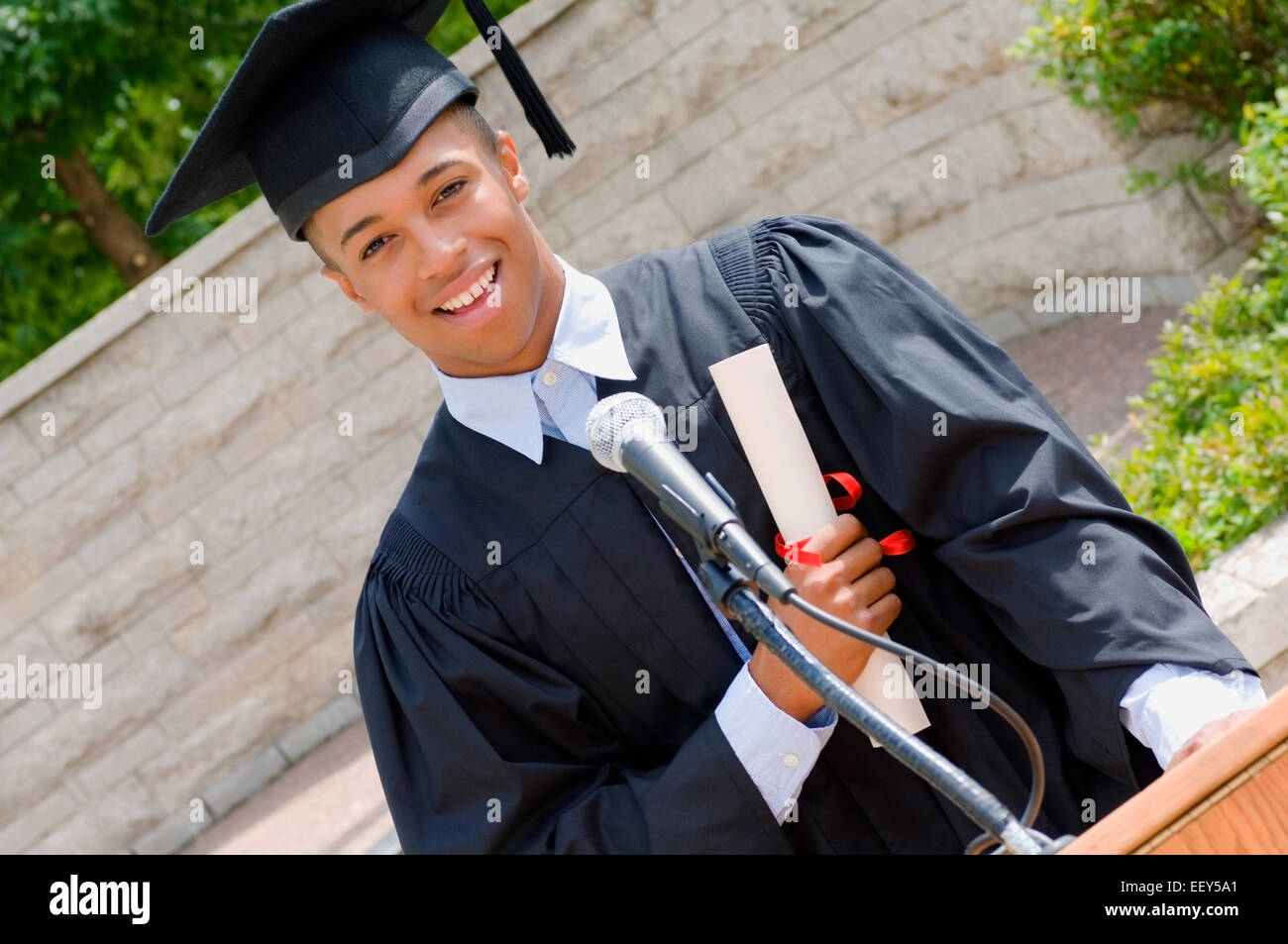 Lecturer graduation gown hi-res stock photography and images - Alamy