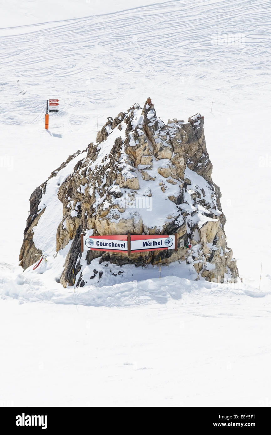 Stone - direction sign Stock Photo - Alamy