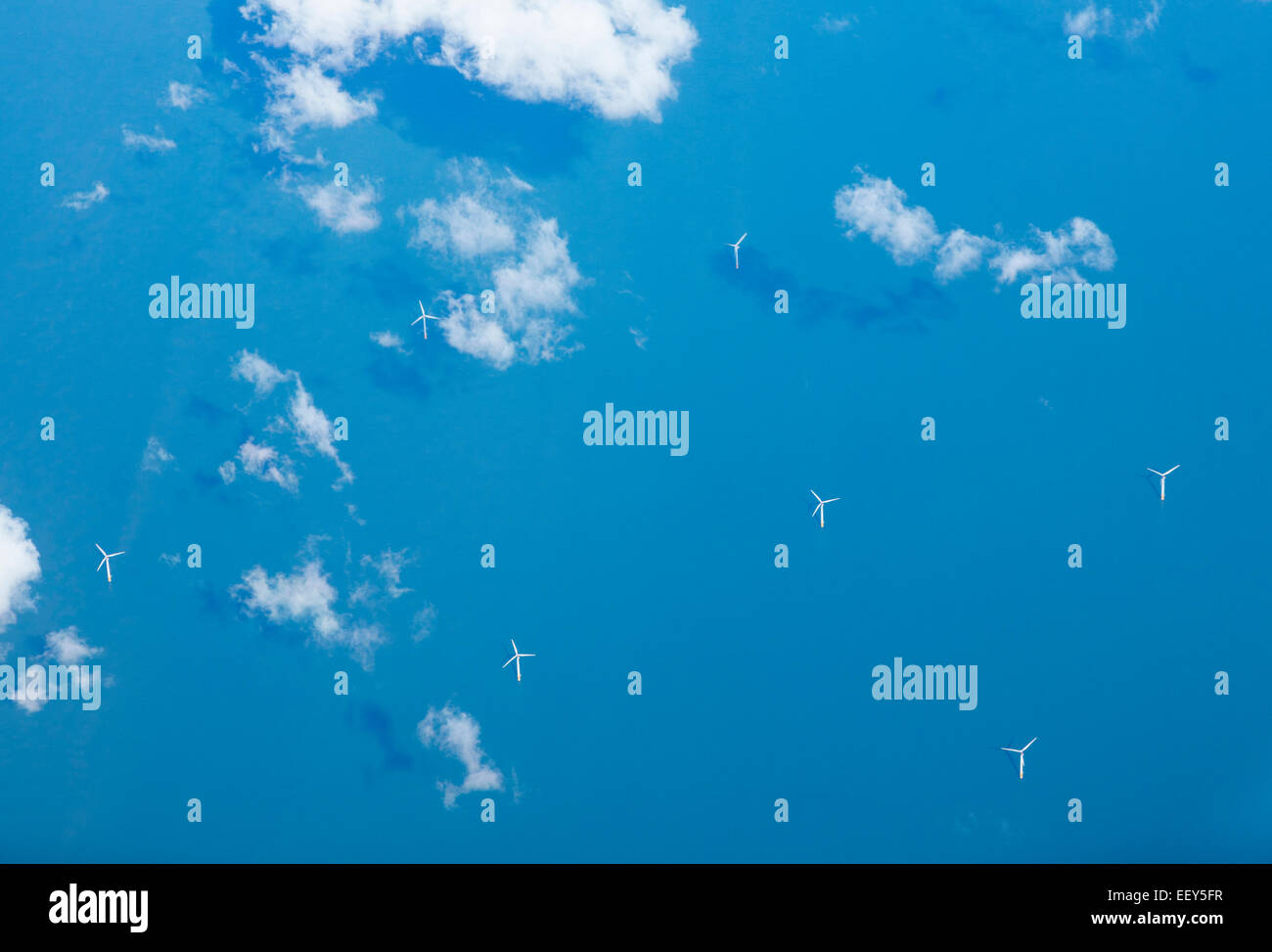 Wind turbines in english channel hi-res stock photography and images ...