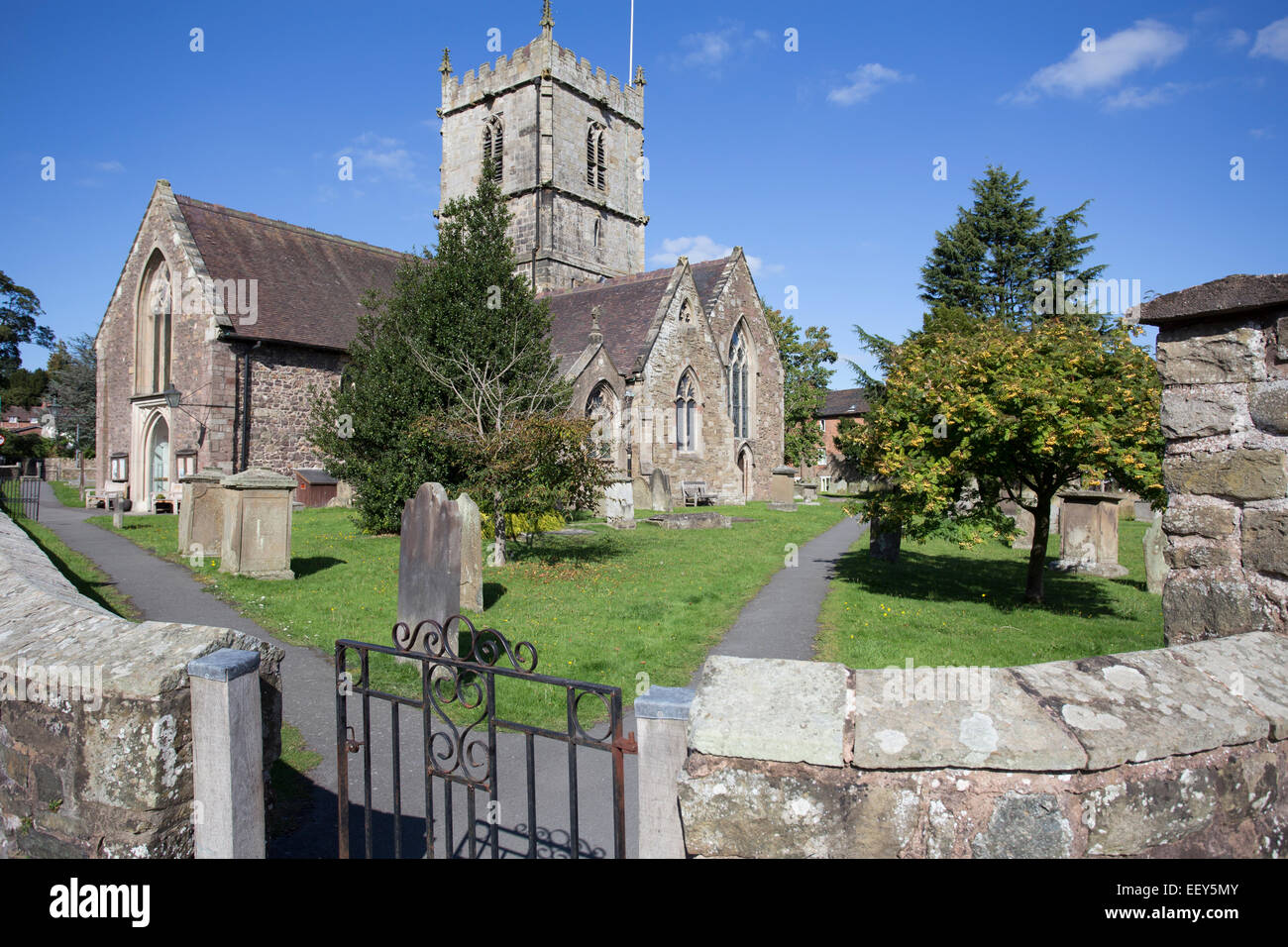 St. Laurence's church, Church Stretton, Shropshire, England Stock Photo ...