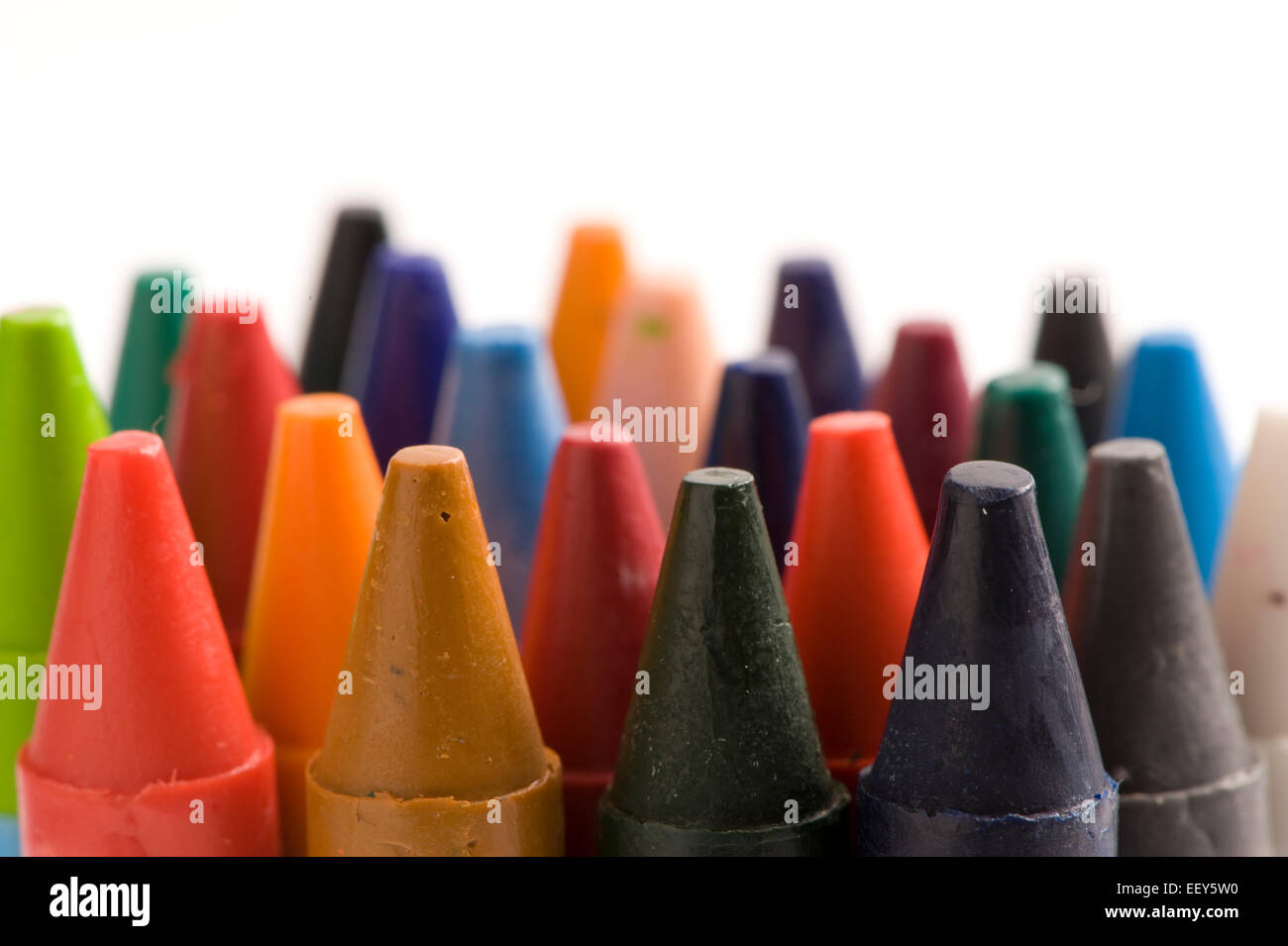 Close up picture of wax crayons Stock Photo - Alamy