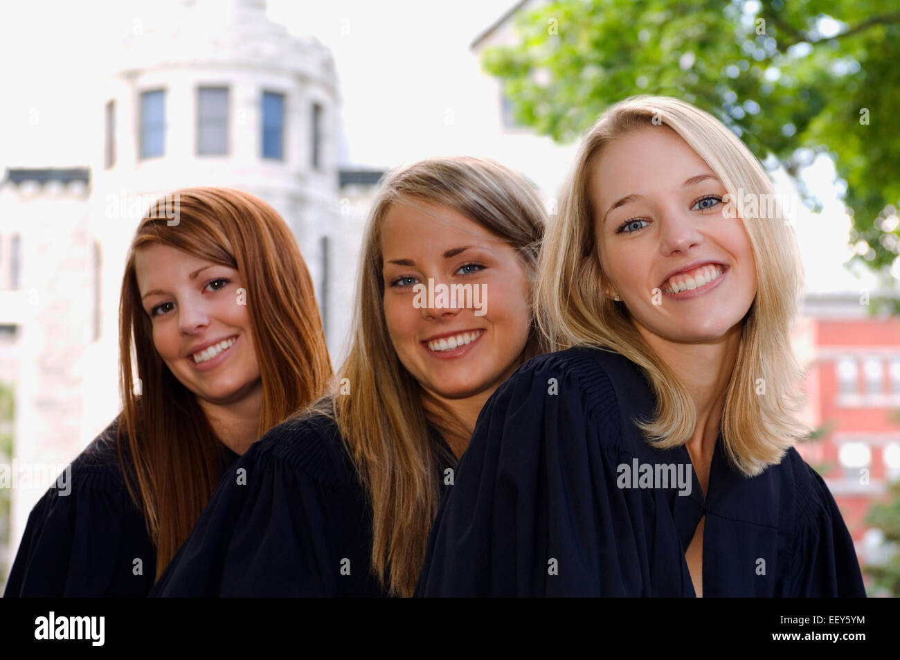 Three friends at graduation ceremony Stock Photo - Alamy