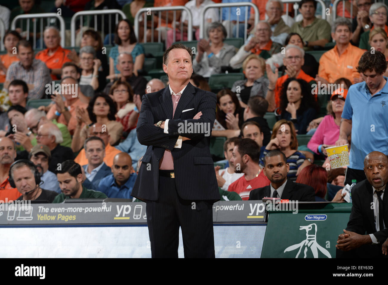 Coral Gables, Florida, USA. 22nd Jan, 2015. Head coach Mark Gottfried ...