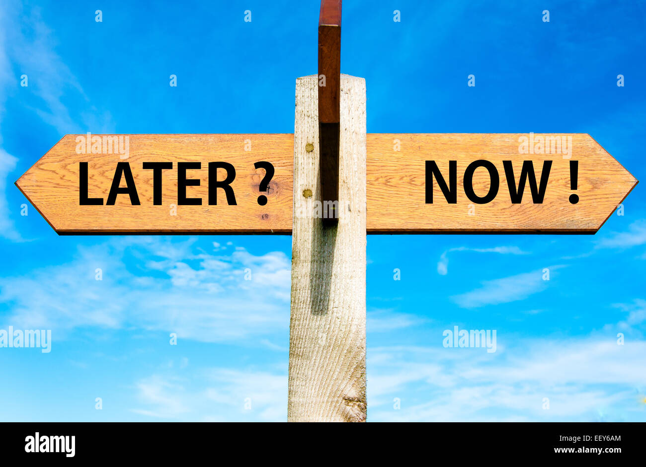 Later versus now messages hi-res stock photography and images - Alamy