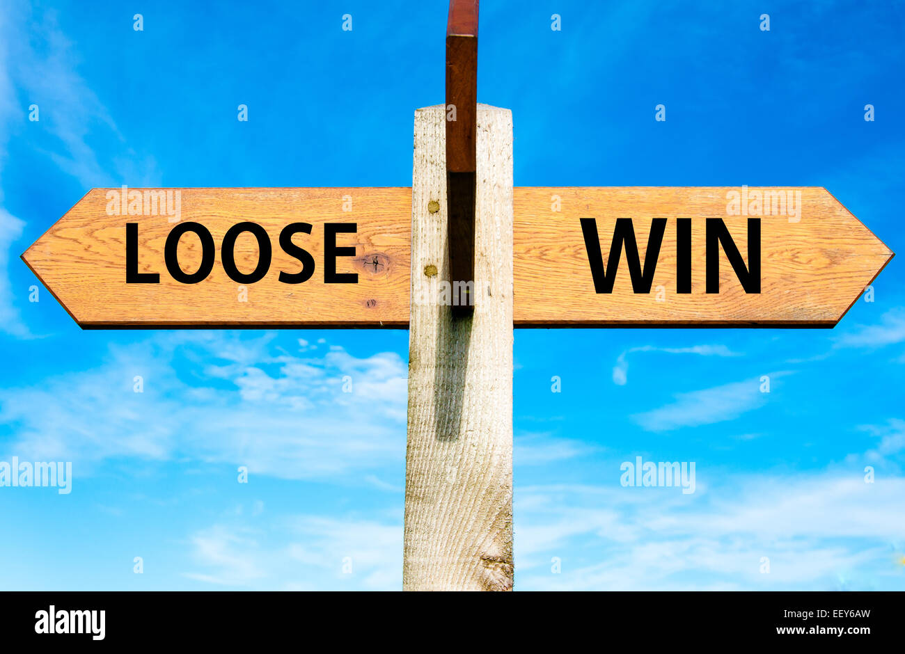 Loose versus win messages hi-res stock photography and images - Alamy