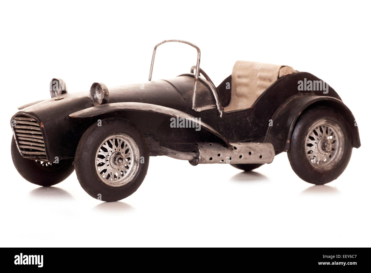 Vintage old caterham 7 sports car tin model cutout Stock Photo - Alamy