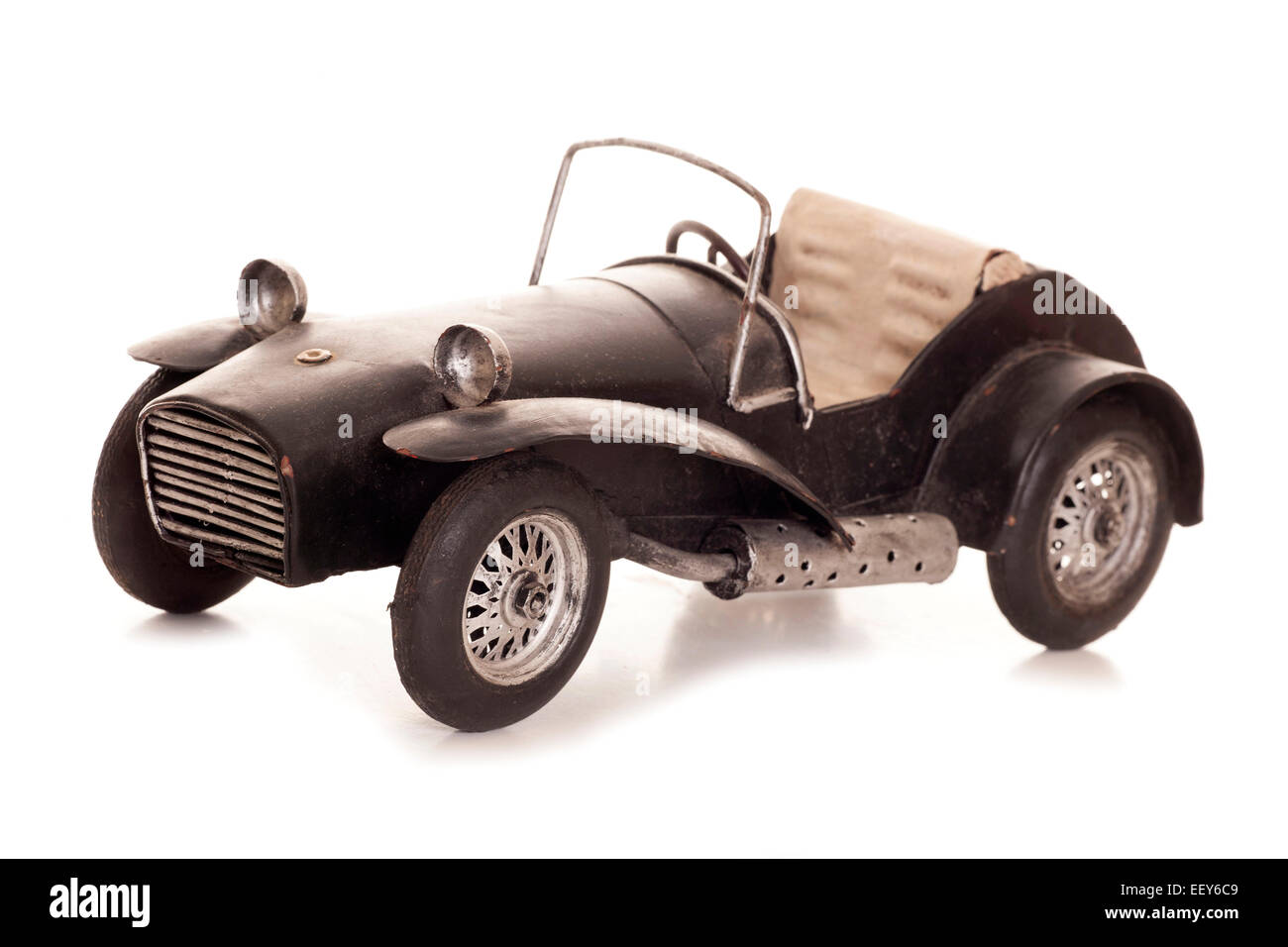 Vintage old caterham 7 sports car tin model cutout Stock Photo - Alamy