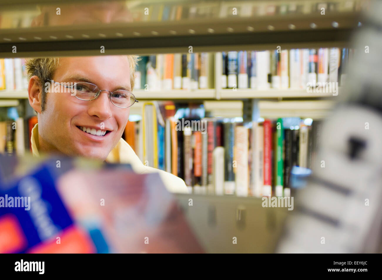 Man learning towards camera hi-res stock photography and images - Alamy