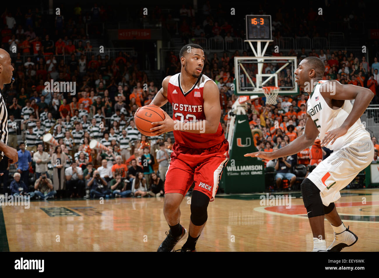 Coral Gables, Florida, USA. 22nd Jan, 2015. Ralston Turner #22 of North ...